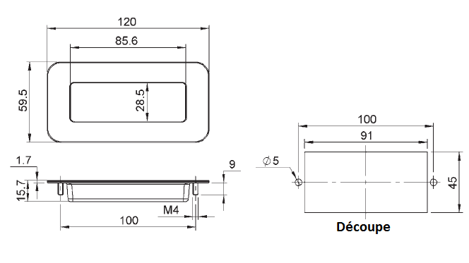 Acheter Recessed Handle Stainless steel - Recessed Handles - Handles ...
